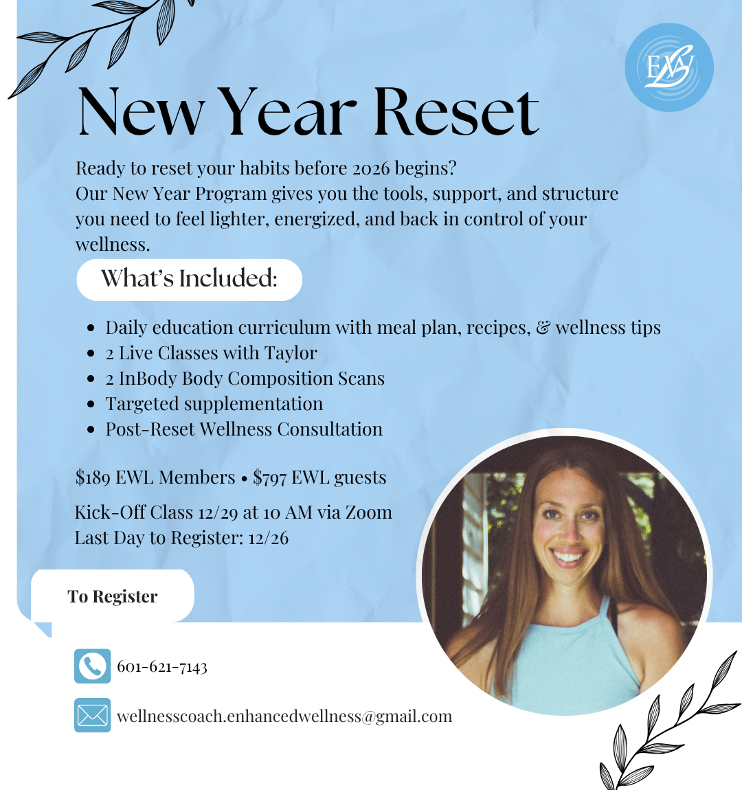 New Year Reset - Enhanced Wellness Living